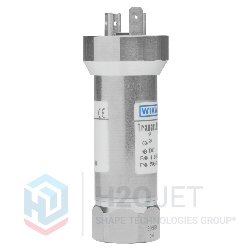Pressure Transducer,100K 0-10VDC, DIN, 24VDC, 3/8 – WaterjetParts.com